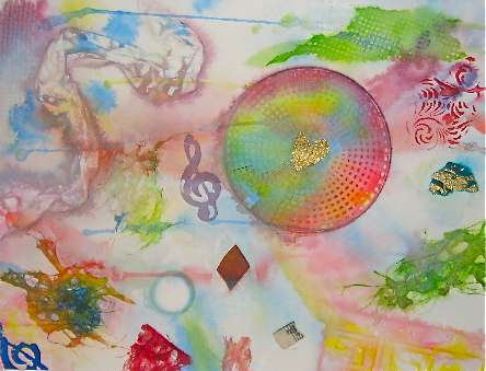 Sharing Experimental Painting | Art by Susie Stockholm