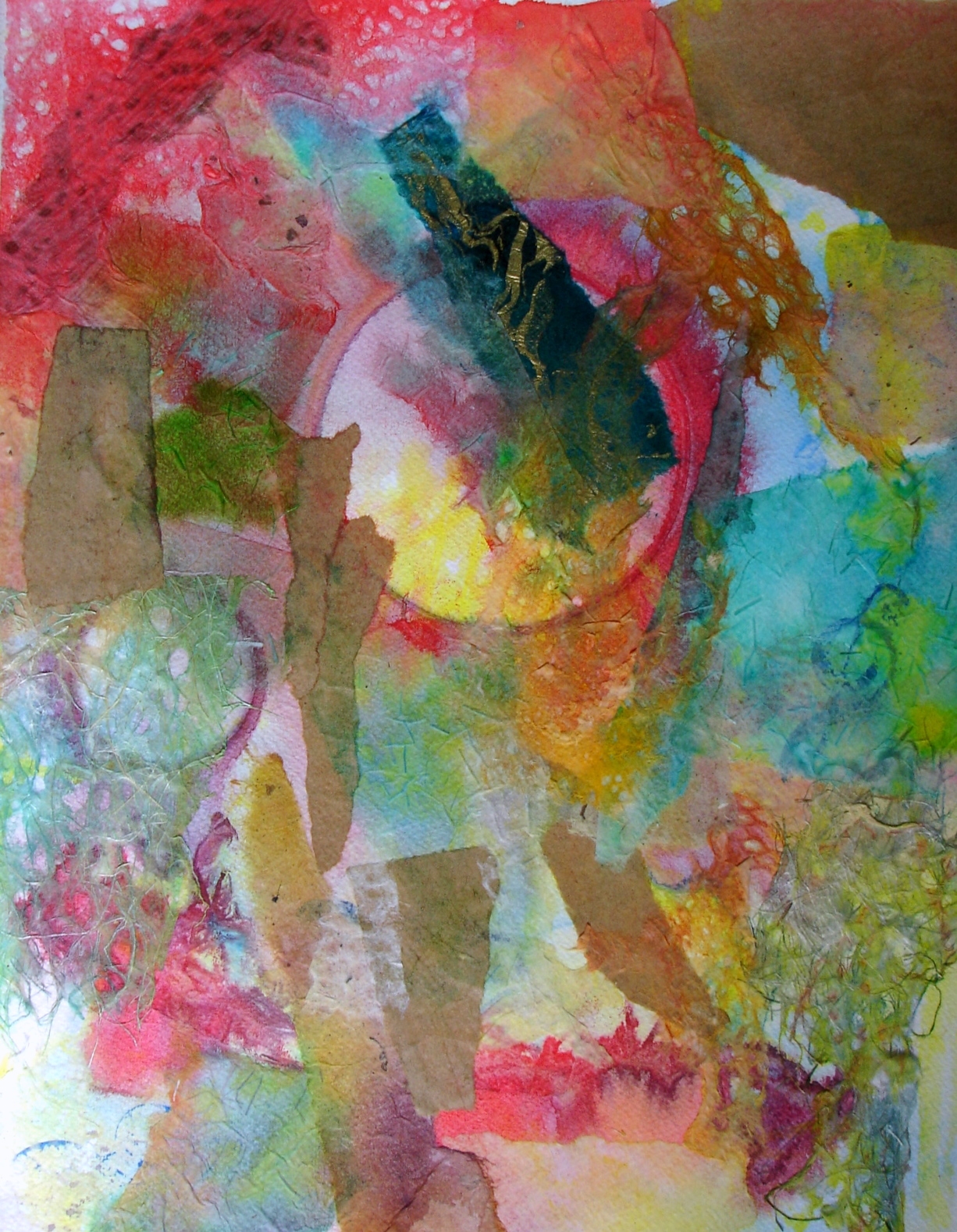 Sharing Experimental Painting | Art by Susie Stockholm